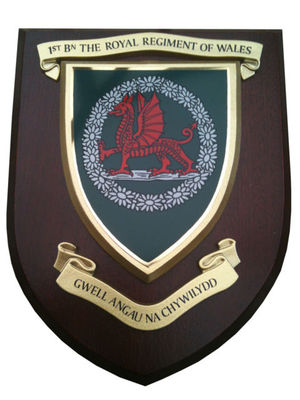 1bn Royal Regiment of Wales Wall Plaque Military Mess Shield | eBay UK