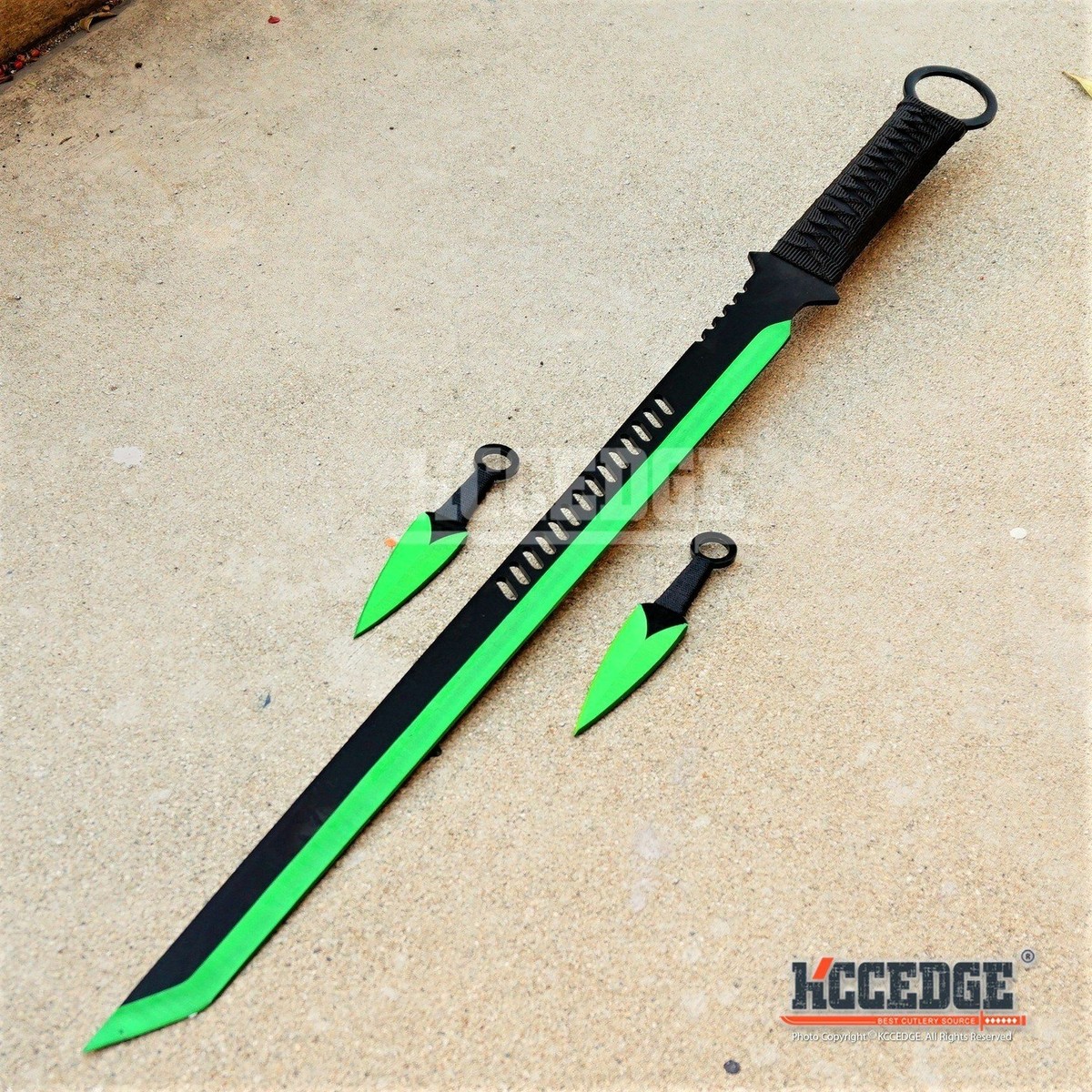 Ninja Sword 27quot Machete W Throwing Knife Full Tanto 27" Exclusive