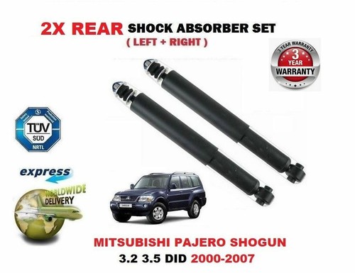 FOR MITSUBISHI PAJERO SHOGUN 3.2 3.5 DID 2000-2007 2x REAR SHOCK ...