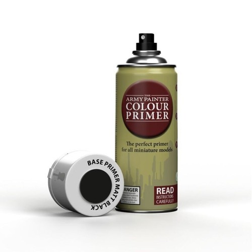 Colour Primer Matte Black 400ml The Army Painter Colors Primer Spray ...