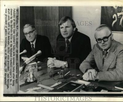 1972 Press Photo Bills' Walt Patulski, Pat McGroder, Jack Horrigan ...