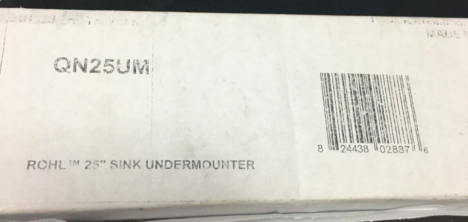 Rohl Allia 25" Undermount Sink Kit QN25UM | eBay