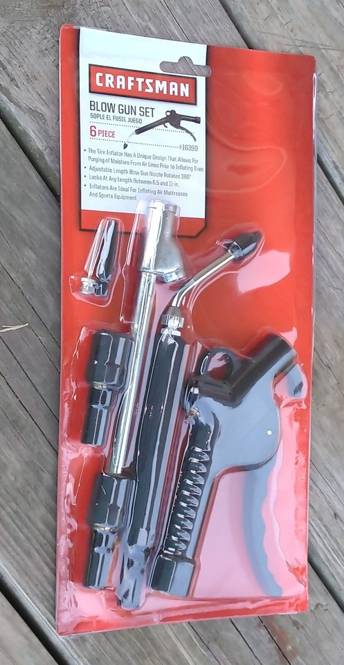 Craftsman 6 Piece Blow Gun Accessory Kit 9-16390 | eBay