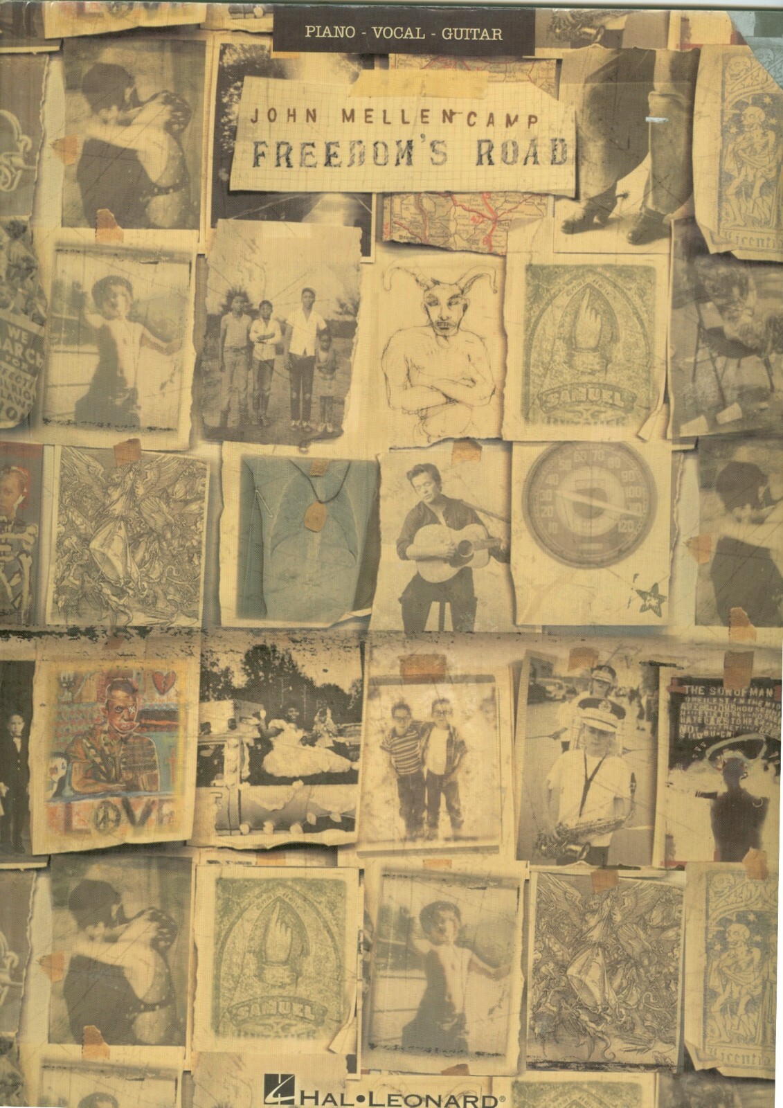 John Mellencamp Freedom's Road song book sheet music 2007 cut corner ...