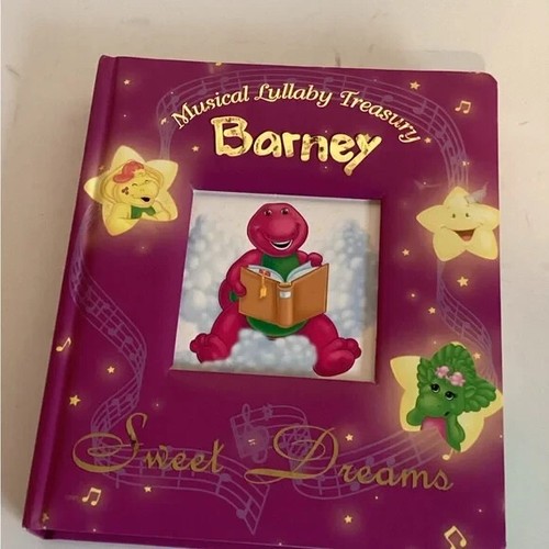 2002 Musical Lullaby Treasury Barney Sweet Dreams Book - Works! | eBay