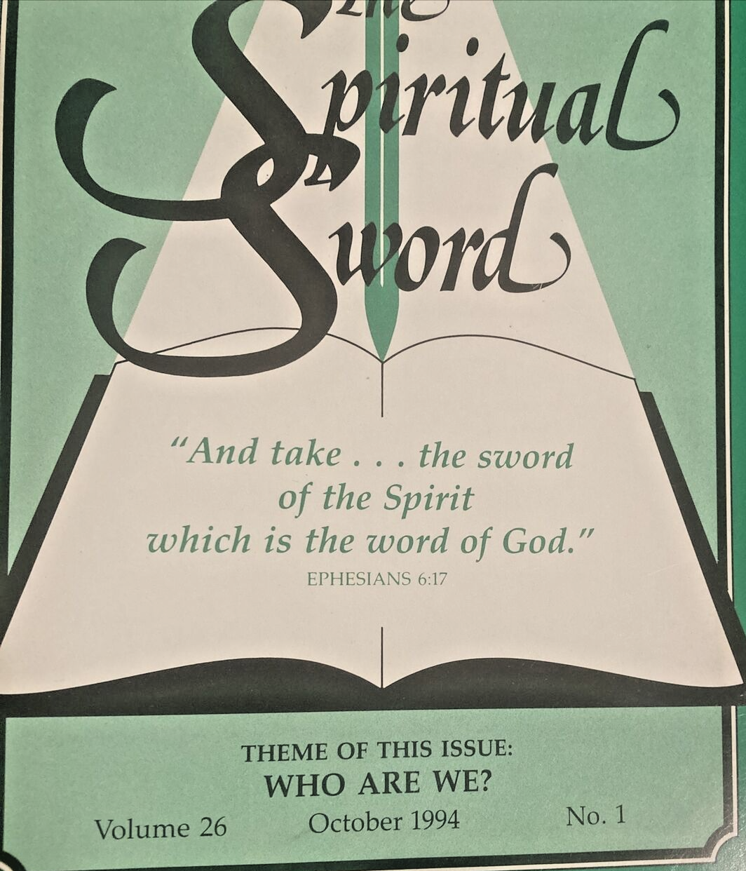 Who Are We / The Spiritual Sword 1994 Church Of Christ / Books | eBay