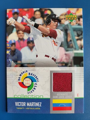 Victor Martinez 2006 TOPPS '06 WORLD BASEBALL CLASSICS GAME-WORN JSY # ...