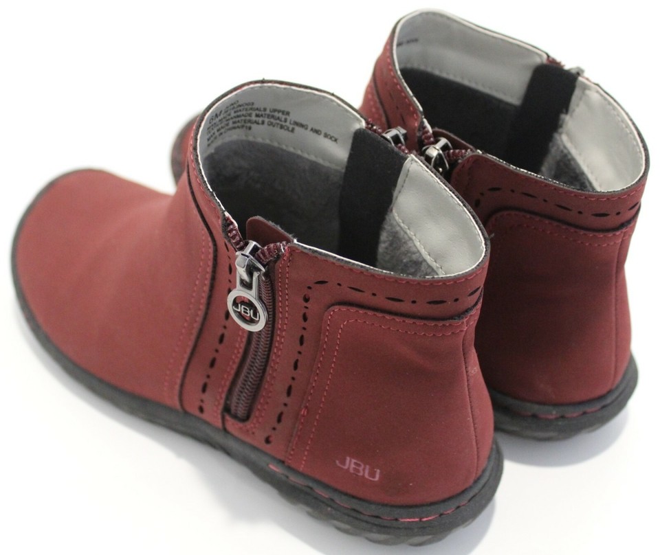 JBU Ladies' Juno Winter Ankle Boot Size 6 - Red | eBay