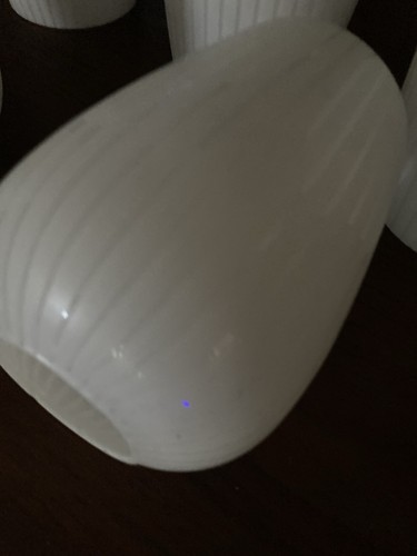VINTAGE 1960s MCM Danish Modern TULIP Satin Ribbed Lamp Light Shade 1 ...