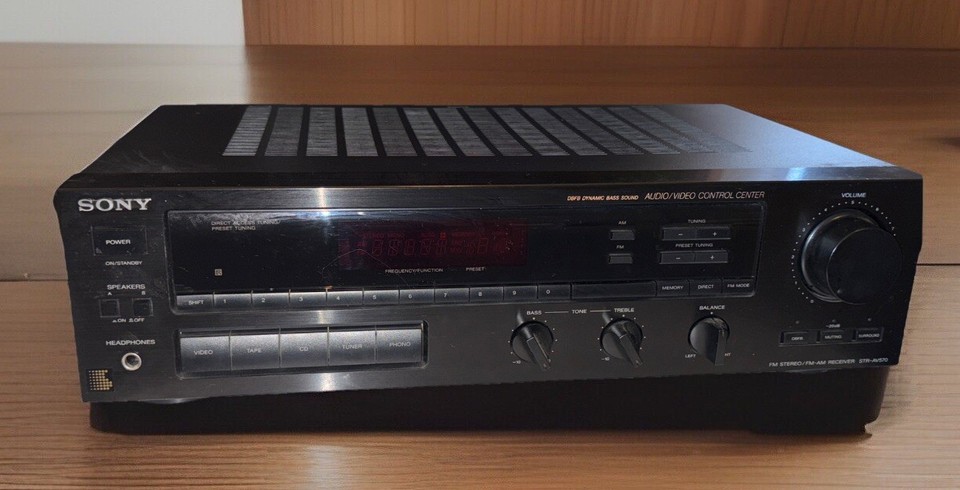 SONY Model STR-AV570 FM Stereo FM-AM Receiver Vintage With Remote ...