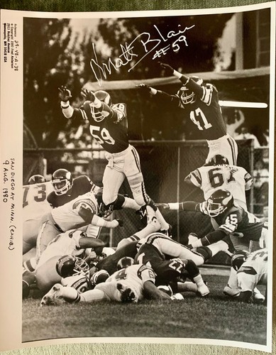 MATT BLAIR MINNESOTA VIKINGS SIGNED ORIGINAL PRESS WIRE PHOTO #2 W/COA ...