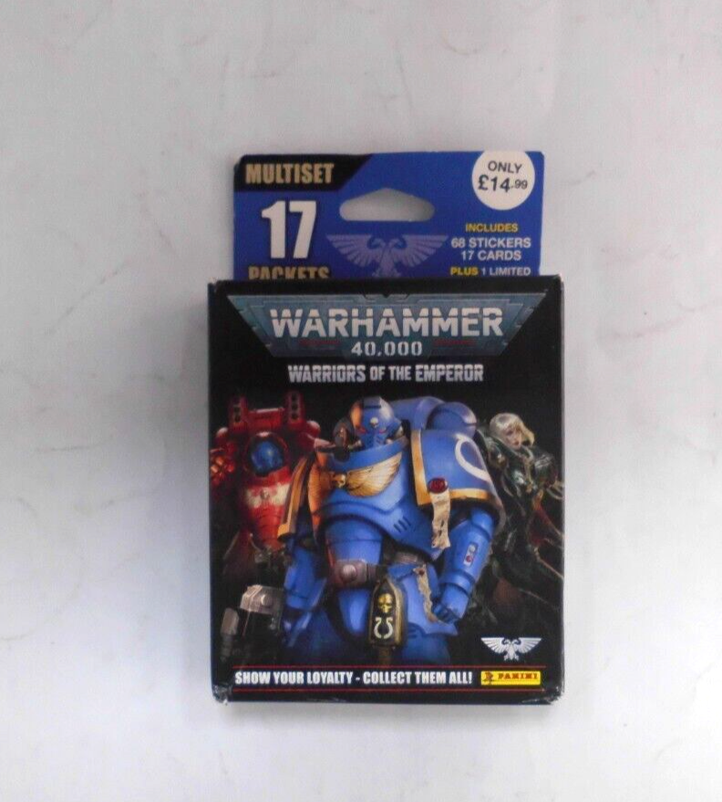 Panini Warhammer 40,000 Warriors of the Emperor Sticker Collection Mega ...