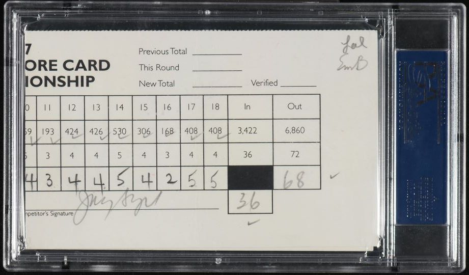 Gene Littler & Jay Sigel Signed Autograph Golf Scorecard PSA/DNA AUTO ...