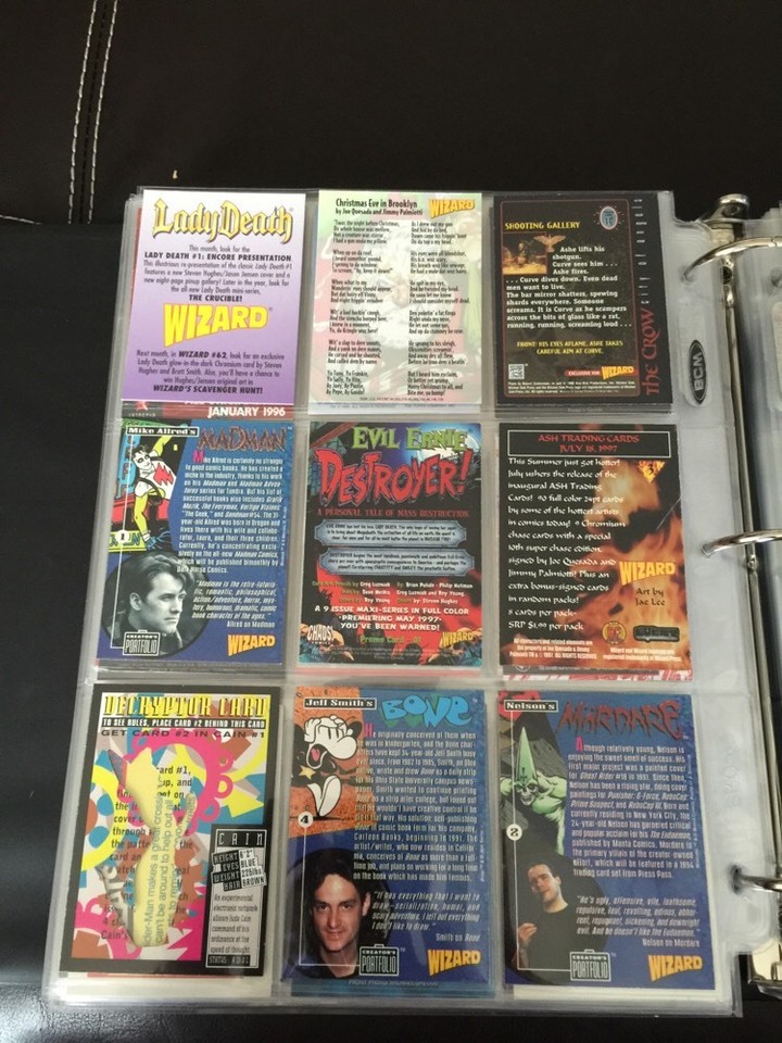 Wizard Promo Trading Card Lot Of 9 & Silver 25th Ann POG LADY DEATH ...