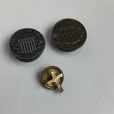 2 x American Red Cross Pro Patria Blood Donor B.S. Co. NY Cufflink ...