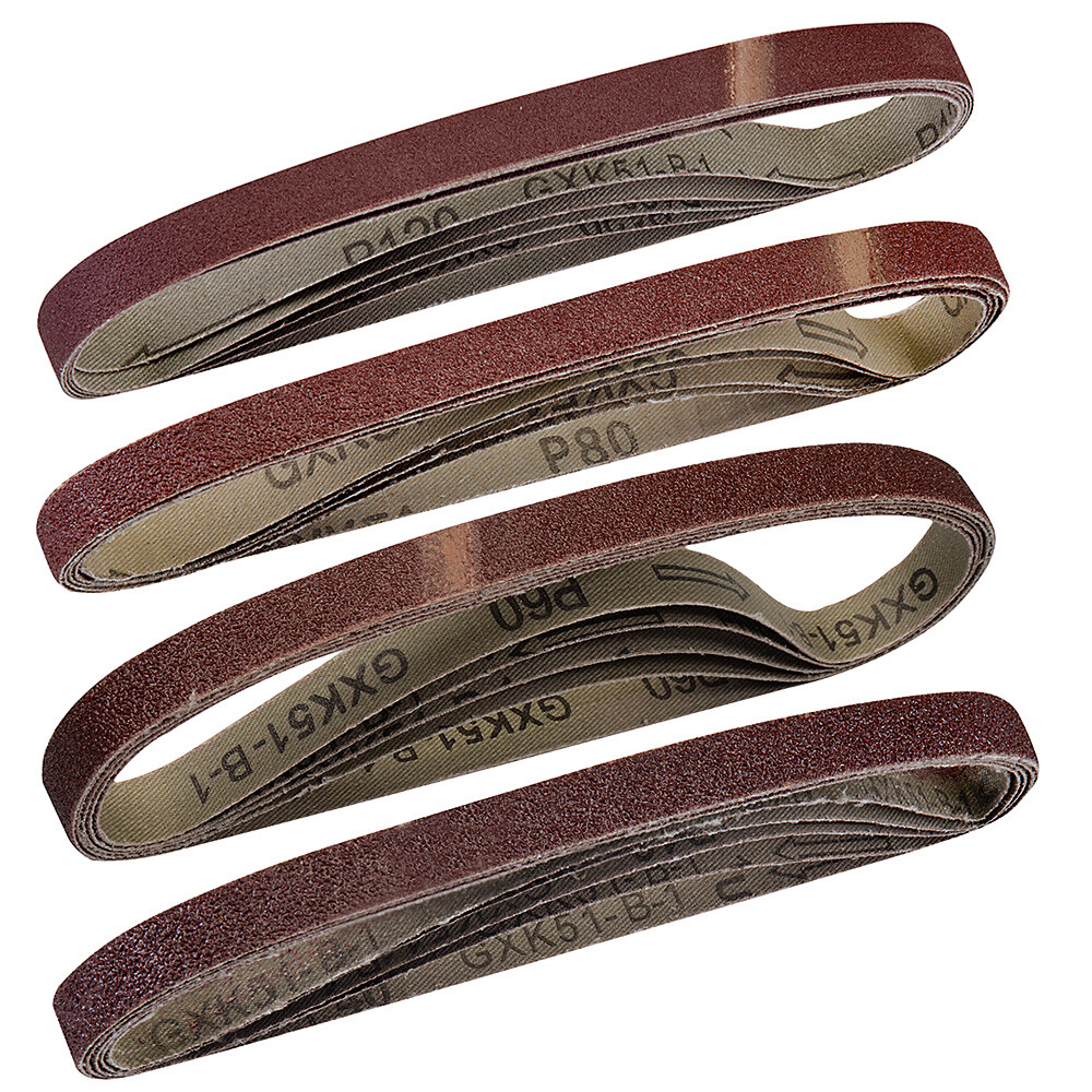 Voche 260w 13mm Power Belt Finger File Sander 23 Assorted Grit Sanding ...