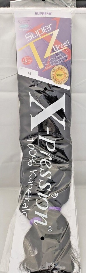 SUPER X TZ BRAID (2 BUNDLES/48 INCH EACH) - PRE-STRETCHED - SUPREME ...