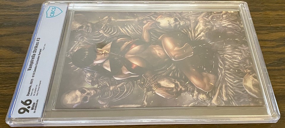 VAMPIRELLA STRIKES #3 LOBOS 616 SKELETON THRONE Virgin Variant CBCS 9.6 ...