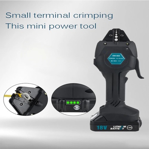 18V Electric Crimping Tool Terminals Pre-Insulated Tubular EW-50X ...