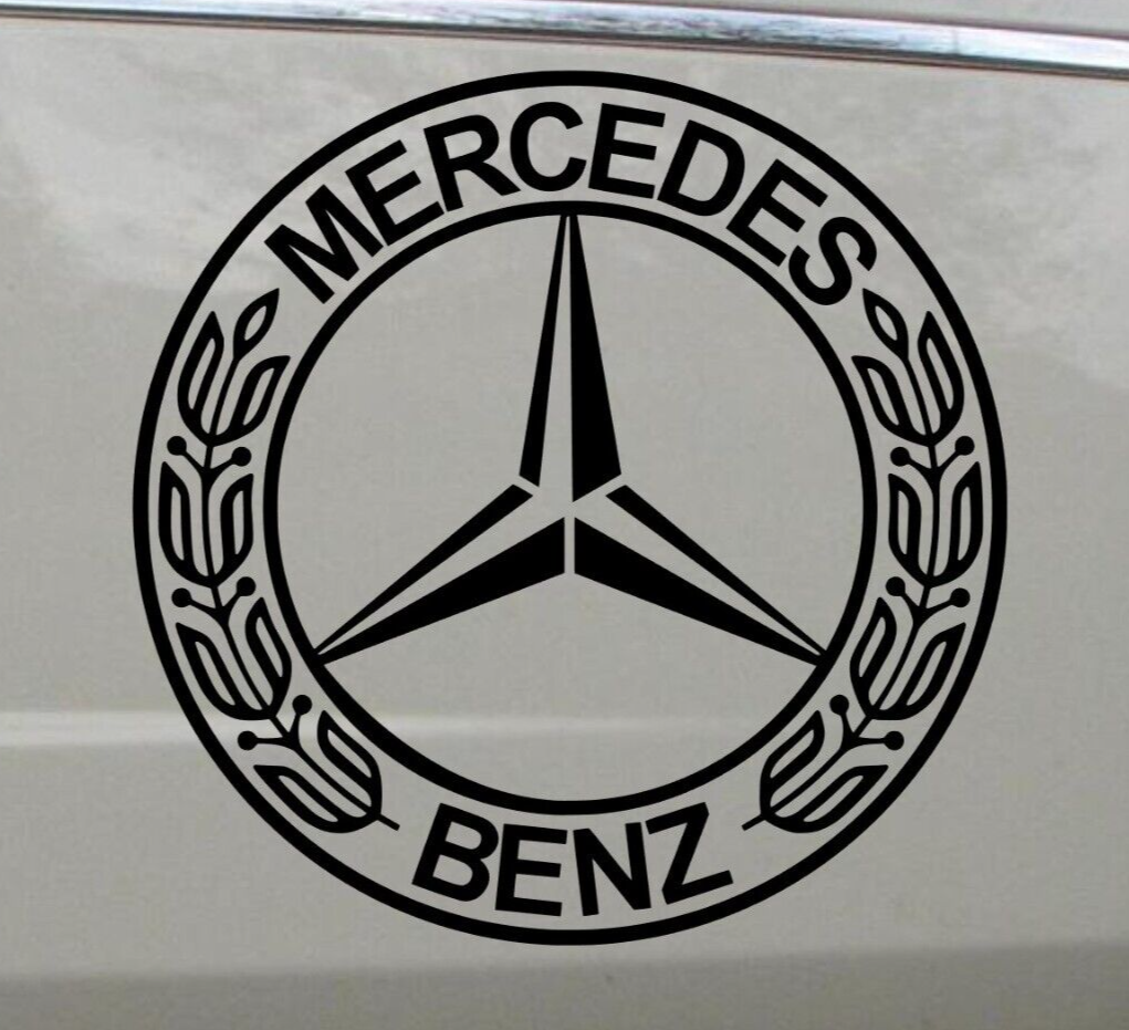 Mercedes Vinyl Decal 2x Black Racing Car Side Door Vinyl Decal