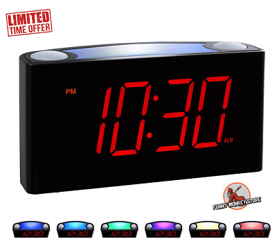 Super Extremely Extra Loud Alarm Clock For Very Heavy Sleeper Battery ...