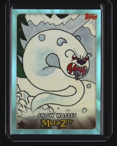 MetaZoo Snow Wasset #62 (Topps Series 0 Holo Aura Cryptid Nation) NM ...