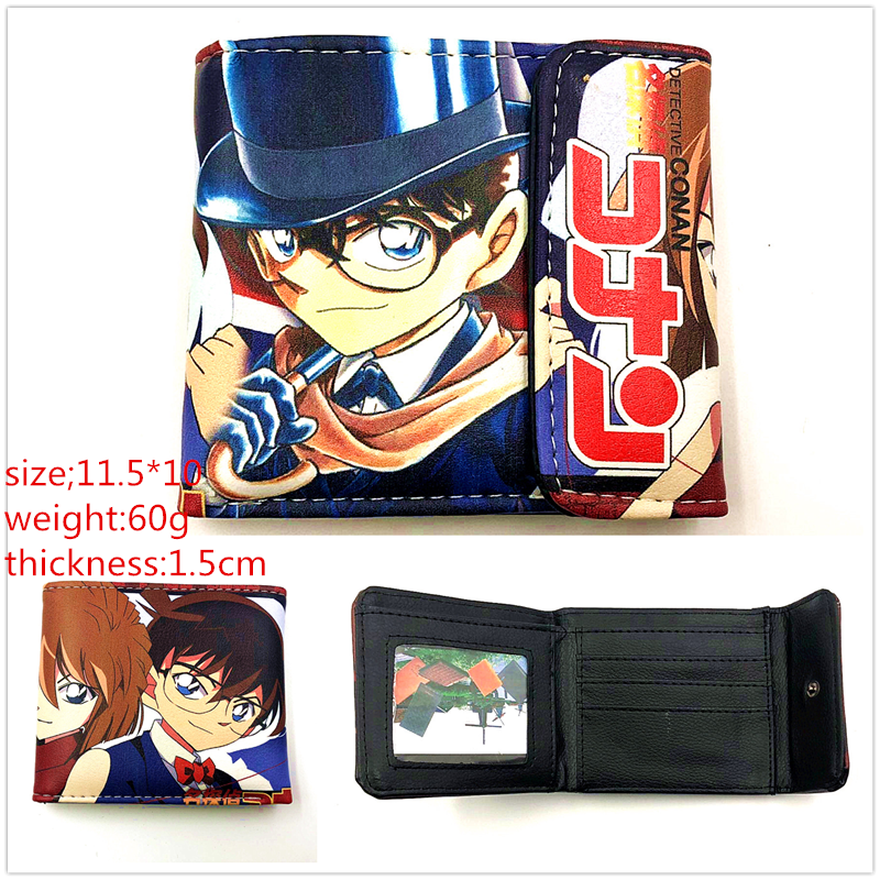 Multi Style Detective Conan Anime Wallet Mens Boys Free Tracking | eBay