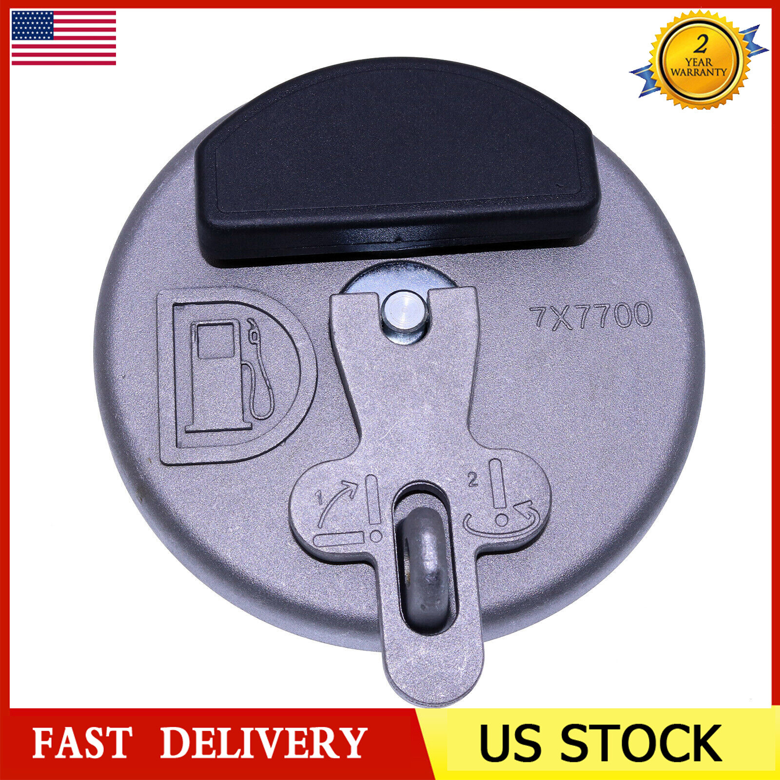 7X7700 Locking Fuel Cap For Caterpillar CAT Dozer Excavator D6R D5C ...