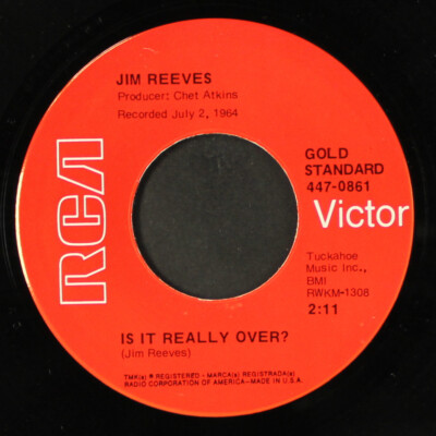 JIM REEVES: is it really over? / this is it RCA 7" Single 45 RPM | eBay