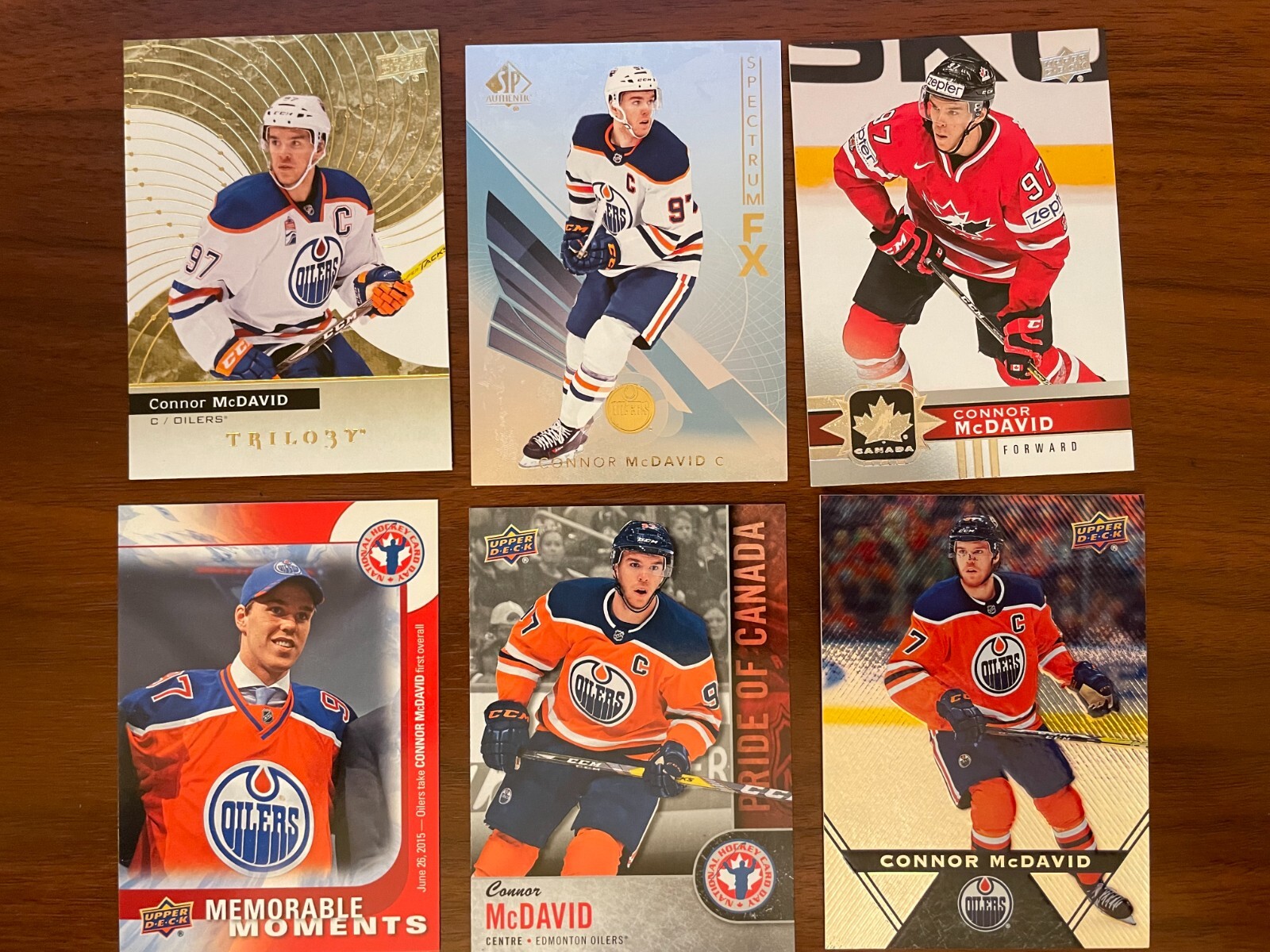 McDavid Connor Trilogy SP Authentic Tim Hortons National Card Day Lot ...