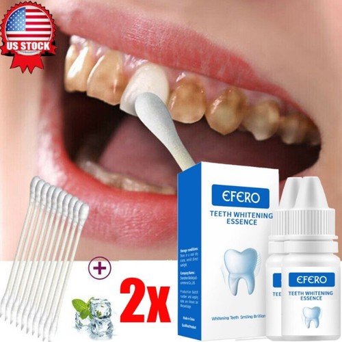 2x Extra Strong Teeth Whitening Essence Serum Gel Tooth Plaque Remover ...