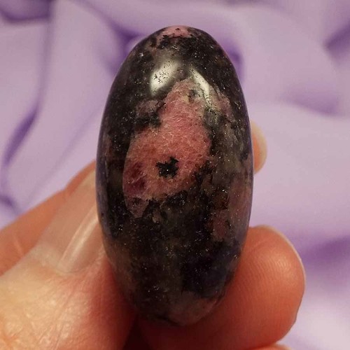 Rhodonite in Quartz tumble stone 'Clear Emotional Wounds' 16.1g SN5600 ...