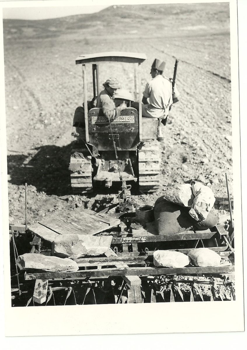 Judaica Israel Old Photo Kibbutz Ein Hashofet Plowing and Saving 1937 ...
