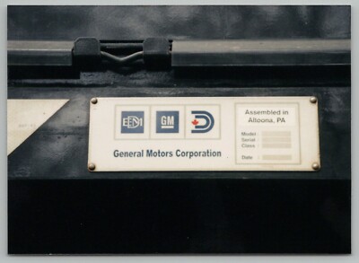 Railroad Photo - Norfolk Southern Locomotive Builder Plate GM EMD Train ...