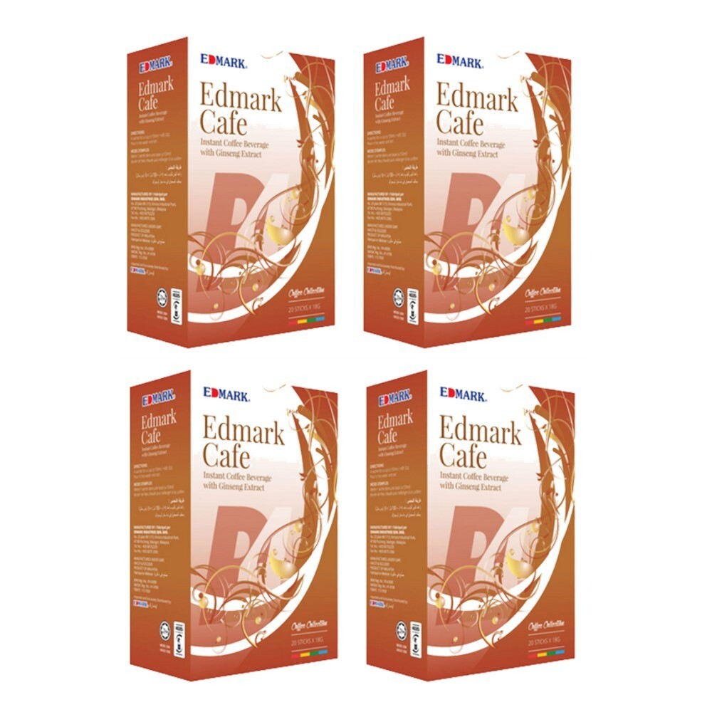 1-4x Edmark Cafe Ginseng Coffee Anti-Aging Arabica Robusta Roasted Antioxidant | eBay