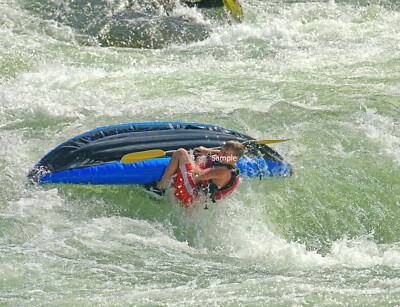 Salmon River Idaho Traps Rapid Inflatable Kayak Ducky Photo Poster ...