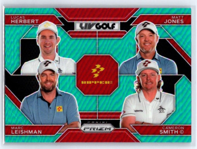 2024 Panini Prizm LIV Golf Ripper GC Team Card Teal Prizm /199 #65 ...