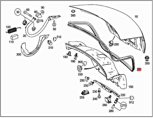 Genuine MERCEDES W204 Sedan Sealing 2047500298 | eBay