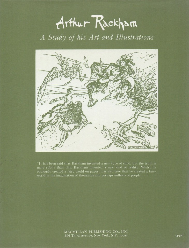 ARTHUR RACKHAM A Study of his Art & Illustrations Alfred Gettings 1976 ...