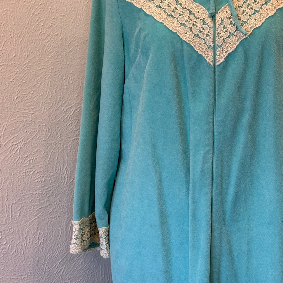 Vintage Lounge Craft Made in USA Union Tag Green Robe Women's Size ...