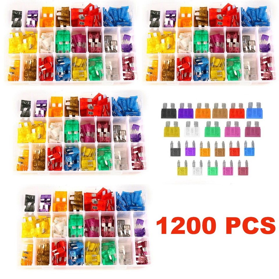 300 PCS Car Blade Fuse Assortment Assorted Kit Blade Set Auto Truck ...