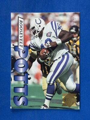 1995 Collector's Edge Gold Logo #84 Roosevelt Potts Indianapolis Colts ...