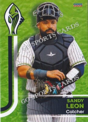 2024 Gwinnett Stripers Sandy Leon Braves RC Rookie Minor Baseball Card ...