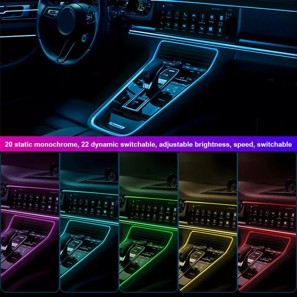 18 in 1 Full LED Bead Symphony Dream Car Interior Ambient Lighting ...