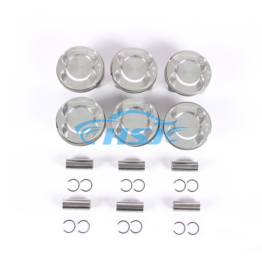 3.0L Piston & Ring Kit œÜ 20mm Kit Fit For BMW 325i 525i X3 Z4 130i ...