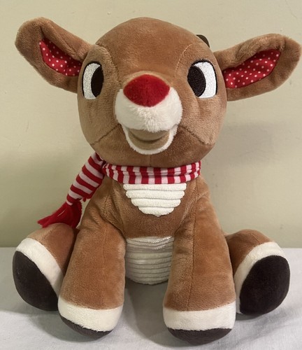 Kids Preferred Rudolph Red Nosed Reindeer Crinkle Ears Stuffed Plush 8 ...