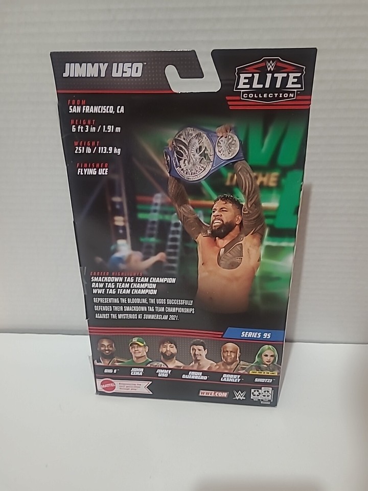 WWE Elite Collection Series 95 Jimmy Uso Action Figure The Bloodline ...