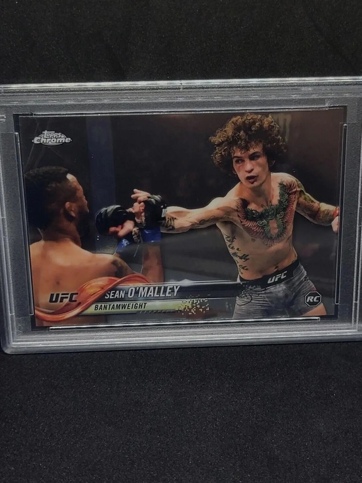 2018 Suga Sean O'Malley Topps Chrome #84 RC Rookie PSA 10 Champ Noche ...