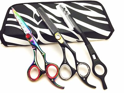 6"Professional Hair Cutting Scissors Barber Shears Hairdressing Razor ...