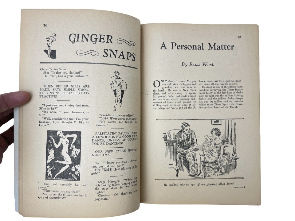 Ginger Stories JANUARY 1930 Vol. 2 No. 3 Spicy Pulp Magazine FLAPPER ...